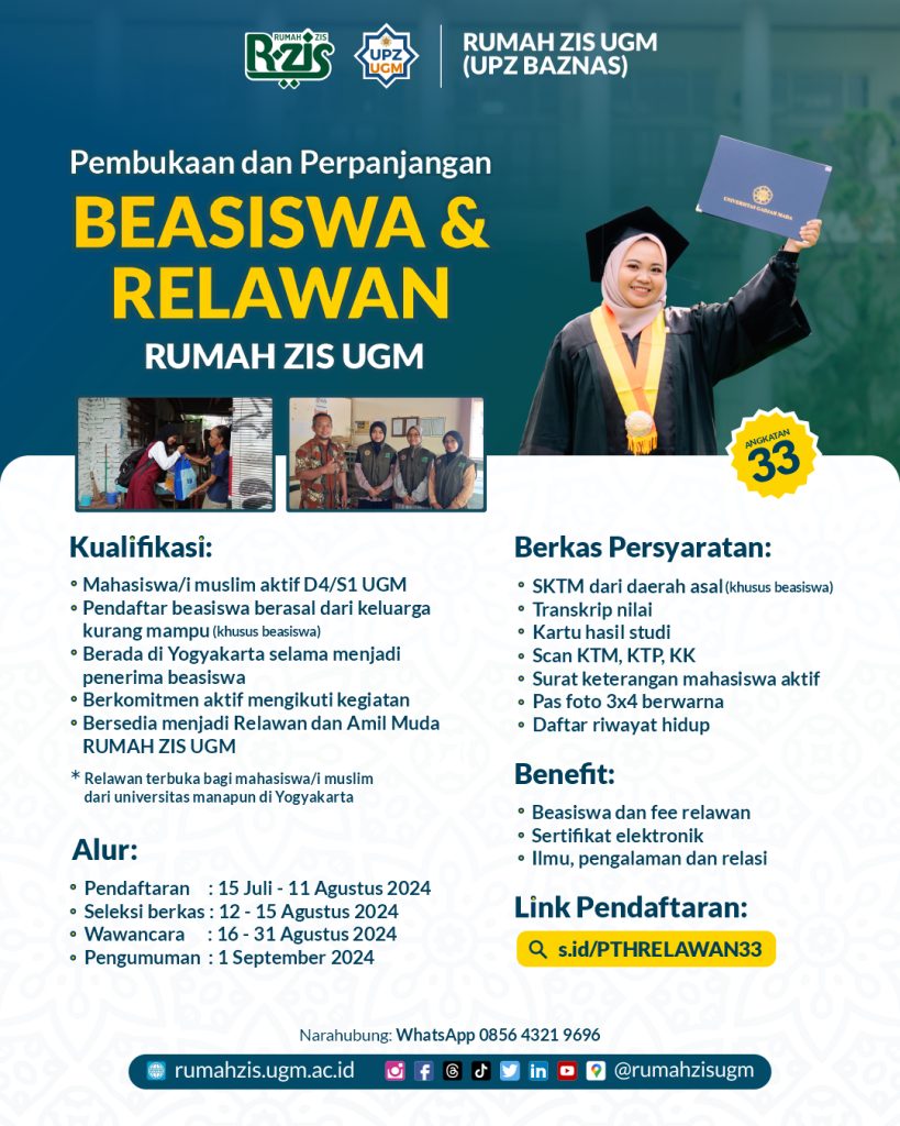 Pembukaan dan Perpanjangan Beasiswa dan Relawan RUMAH ZIS UGM Angkatan ... Pembukaan dan Perpanjangan Beasiswa dan Relawan RUMAH ZIS UGM Angkatan ...
